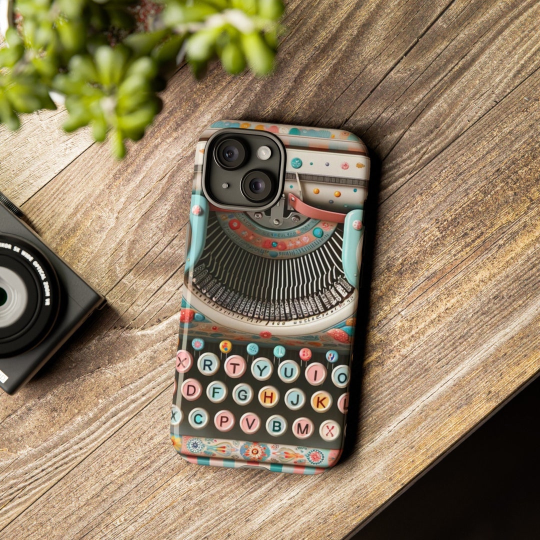Retro Typewriter Mid Mod Kitschy Quirky Fun Smart Phone, Tough Cases - Etsy