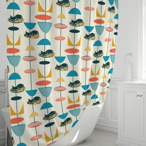 Retro Shower Curtain - Etsy