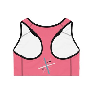 Atomic Cat Kitty Tiddy, Kitschy Fun, Pink Atomic Retro Sports Bra - Etsy