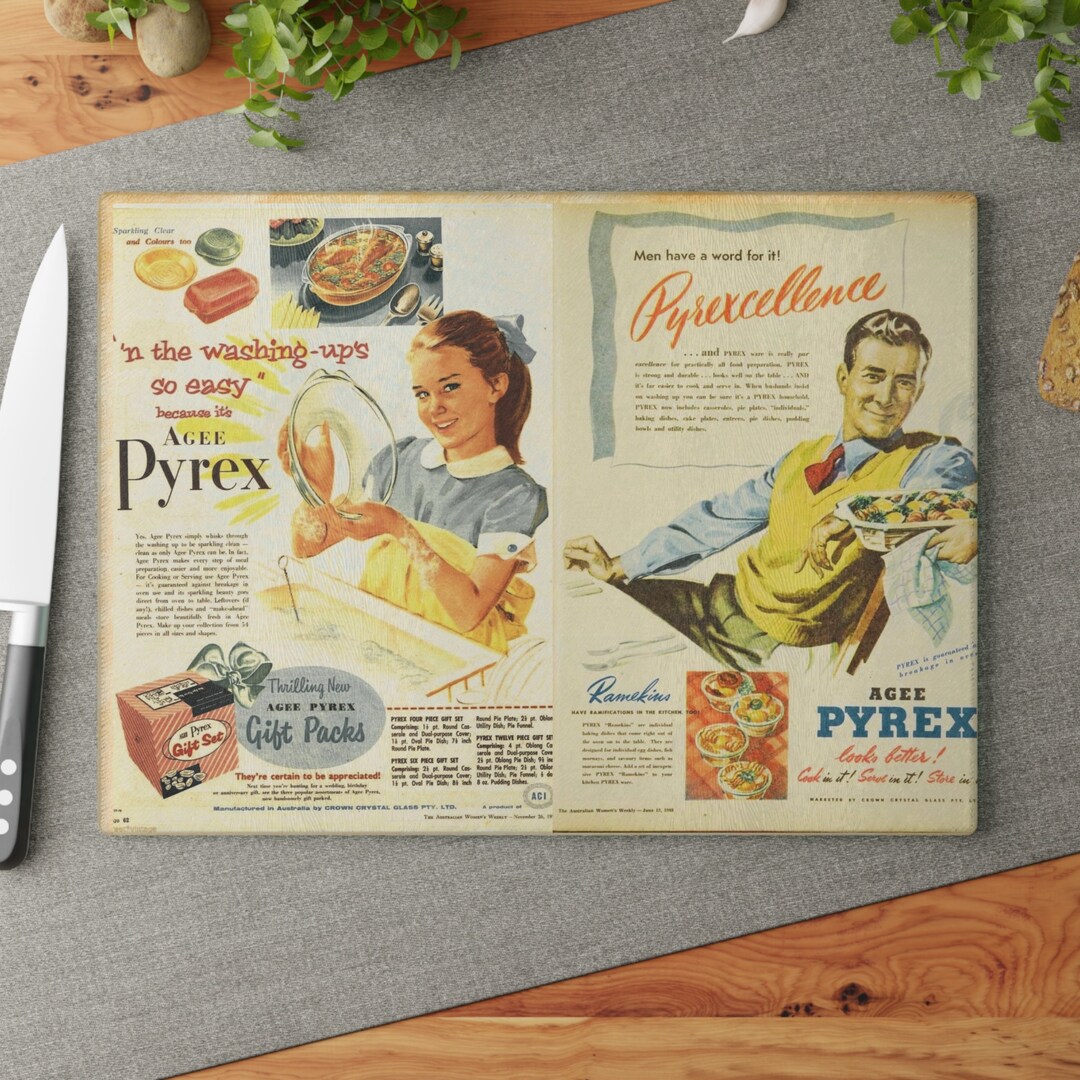 Vintage Pyrex Classic Ads, Kitschy Retro Mid Century Modern Glass ...