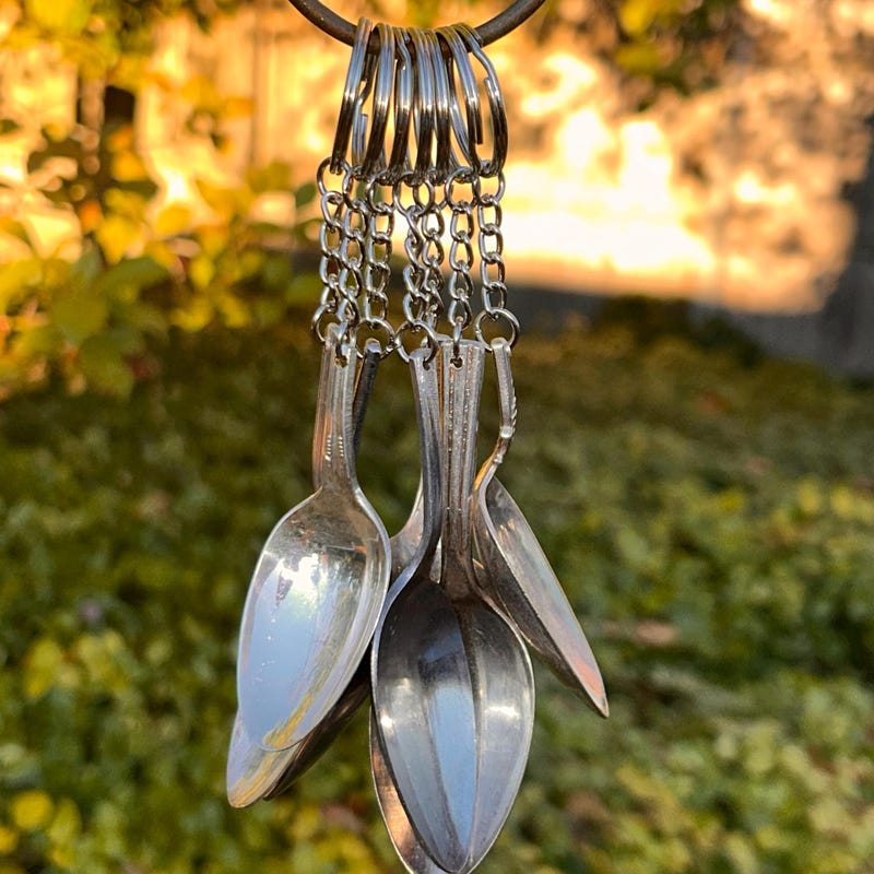Silver Spoon Keychain - Etsy