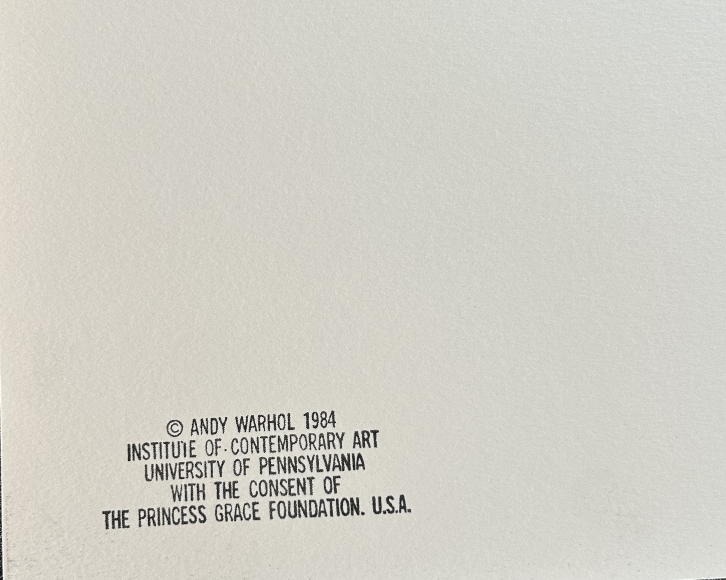 Andy WARHOL- "GRACE KELLY" F S#305 - Trial Proof Screenprint - 32" x 40 ...