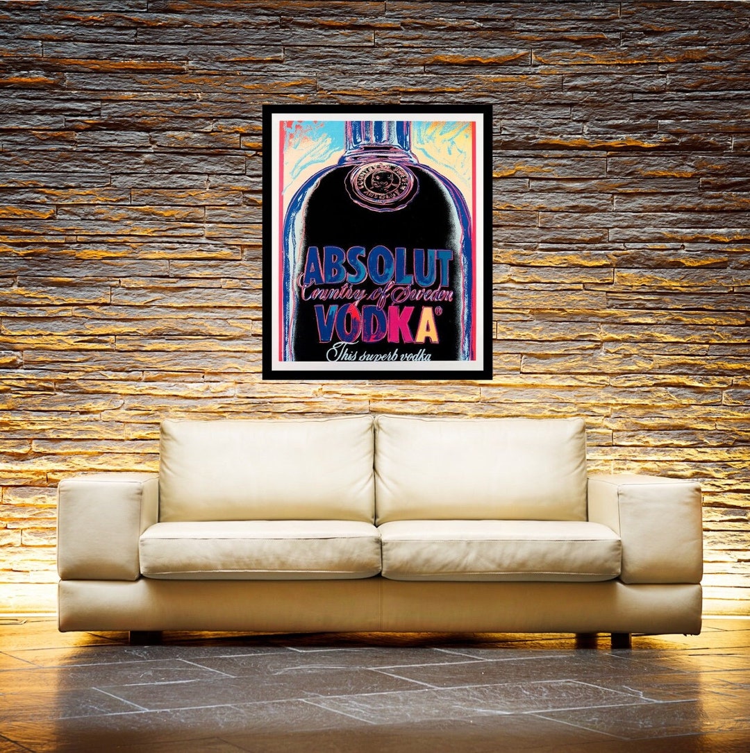 ANDY WARHOL "absolut Vodka" Screenprint Proof- Museum Quality 37 X 45 ...