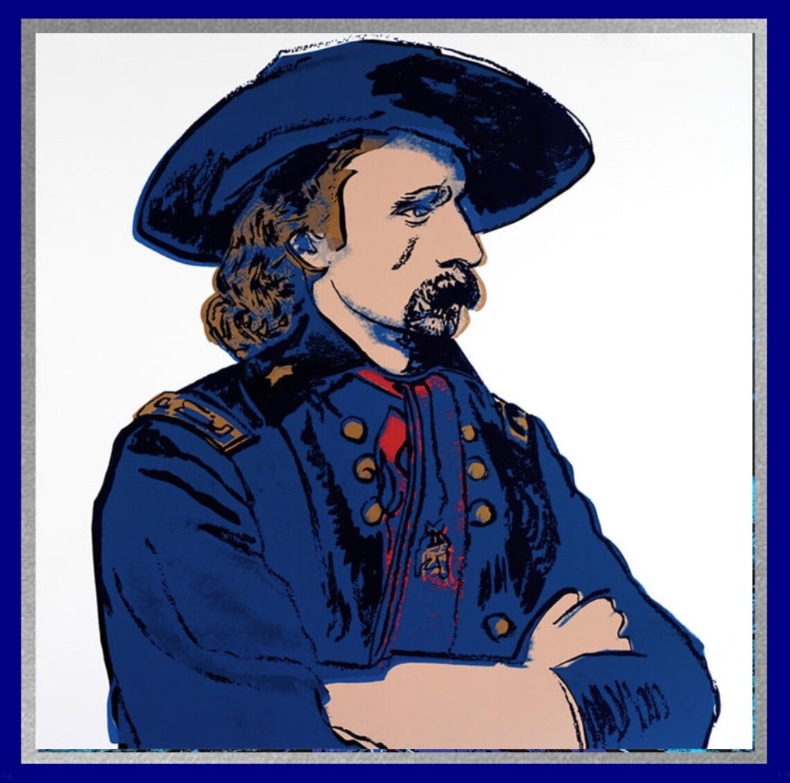 ANDY WARHOL general Custer Trial Proof Cowboys & Indians SILKSCREEN ...