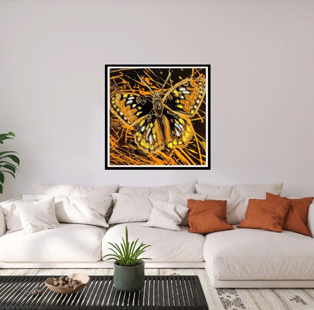 Full Sized ANDY WARHOL "silverspot"-trial Butterfly Screenprint ...