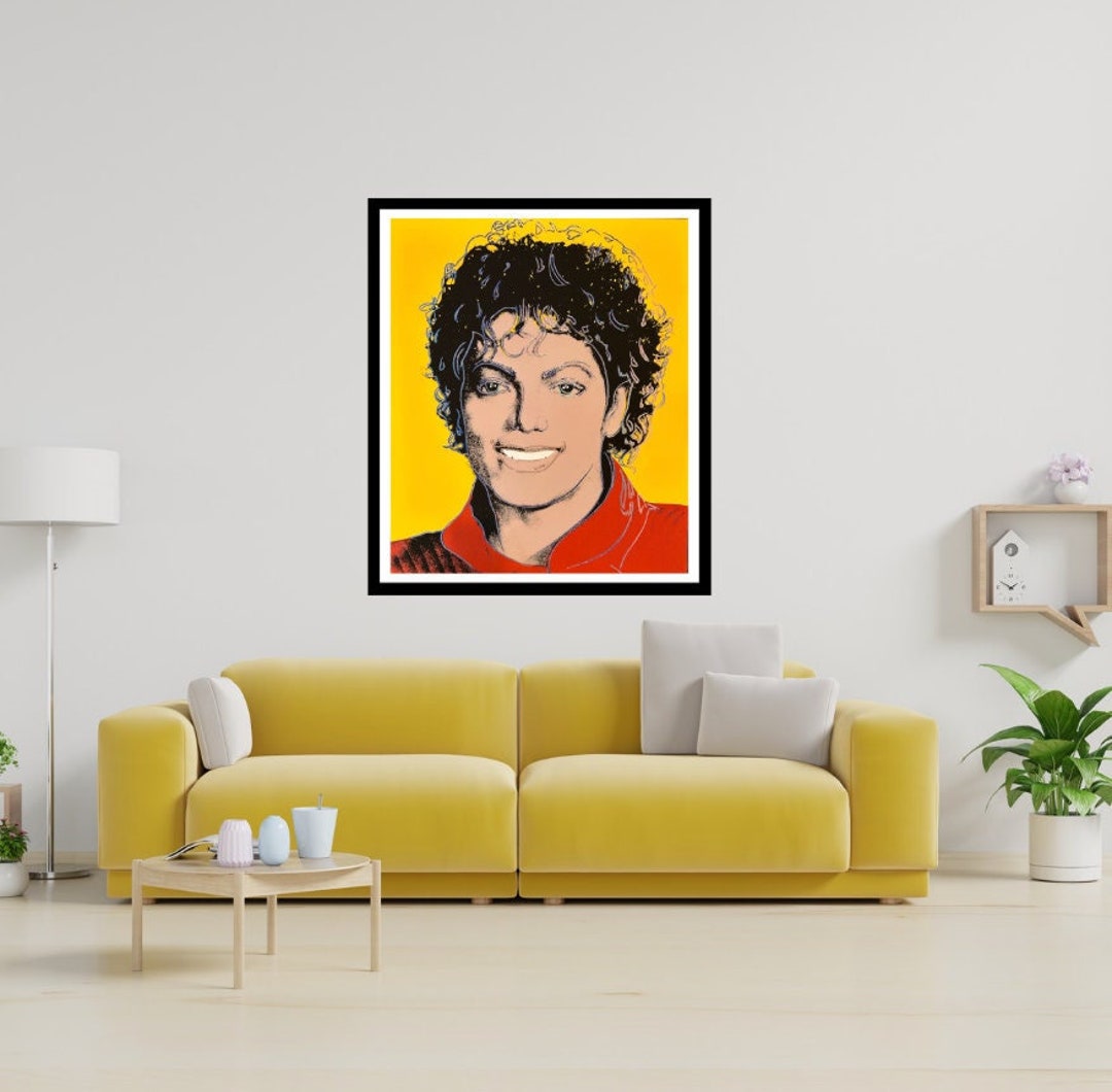 Andy WARHOL MICHAEL JACKSON Yellow Trial Proof Diamond Dust Unsigned ...