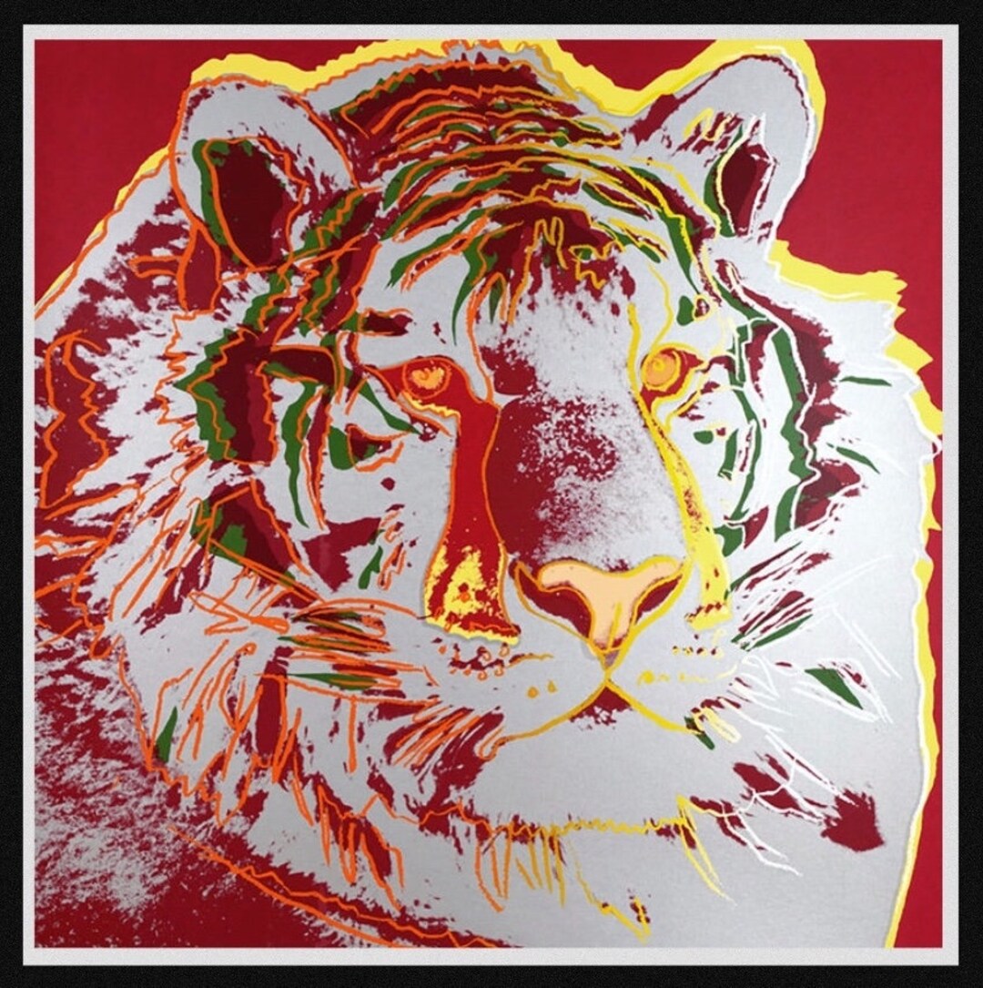 ANDY WARHOL siberian Tiger Trial Proof-image From - Etsy
