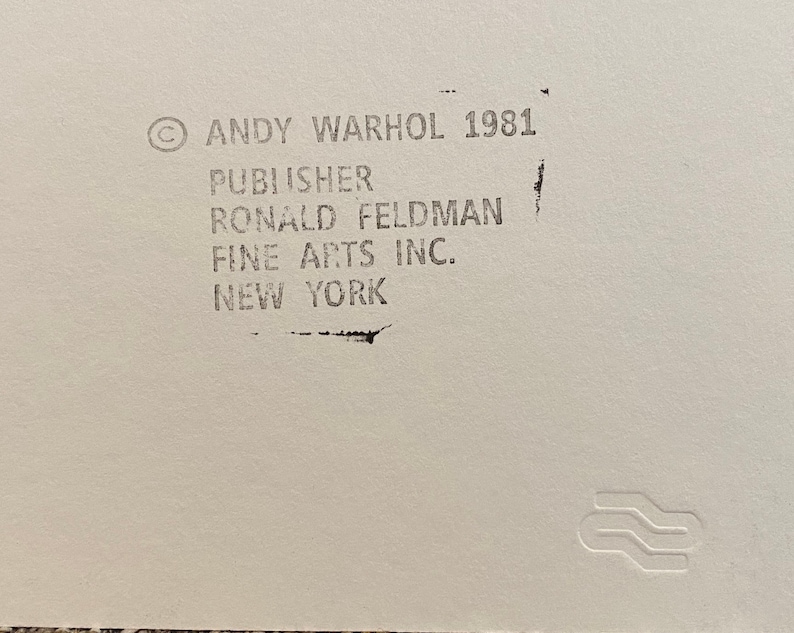 Andy WARHOL uncle Sam Myths Suite SILKSCREEN Proof DIAMOND Dust. 38 X ...