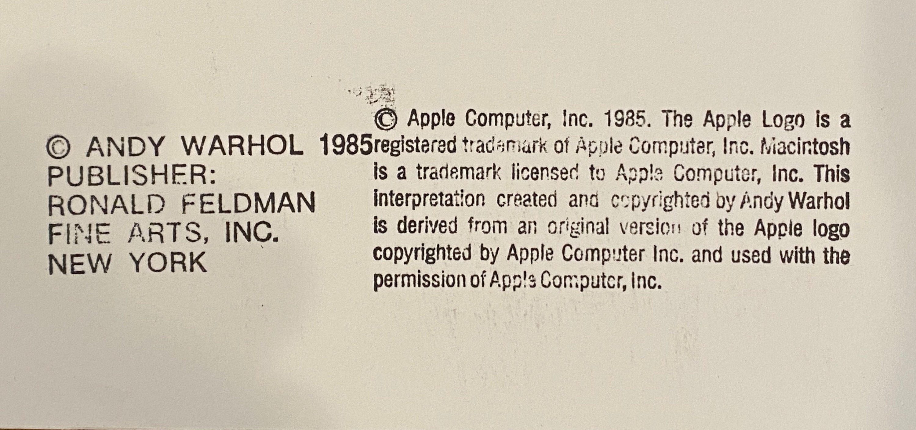 Andy WARHOL APPLE SILKSCREEN screenprint Proof-ads Suite Great for ...