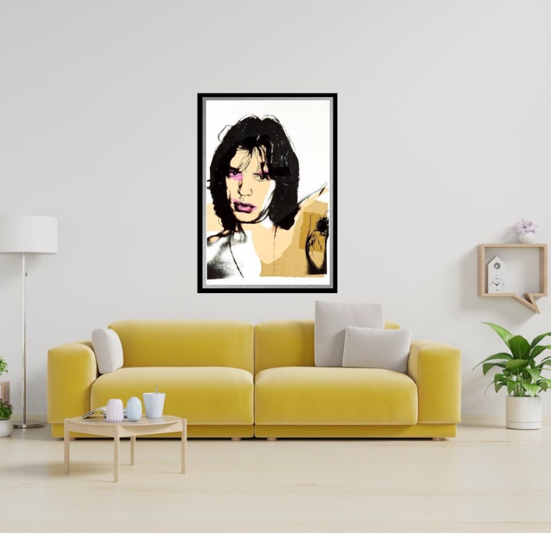 ANDY WARHOL "mick Jagger" Silkscreen Proof- Superb Quality- 43 1/2 X 29 ...