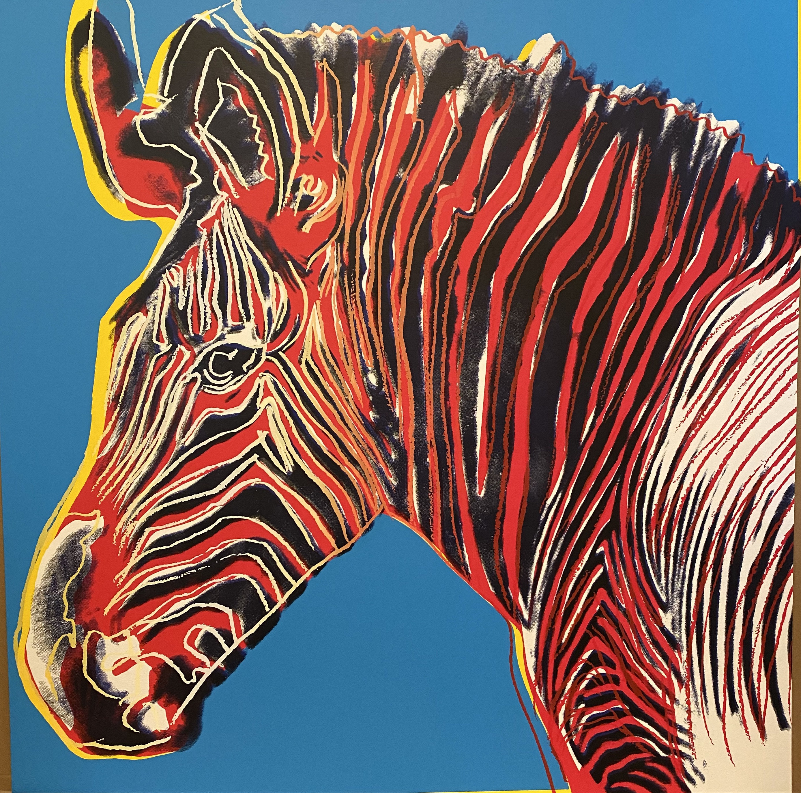 ANDY WARHOL Grevy es Zebra Siebdruckfest | Etsy