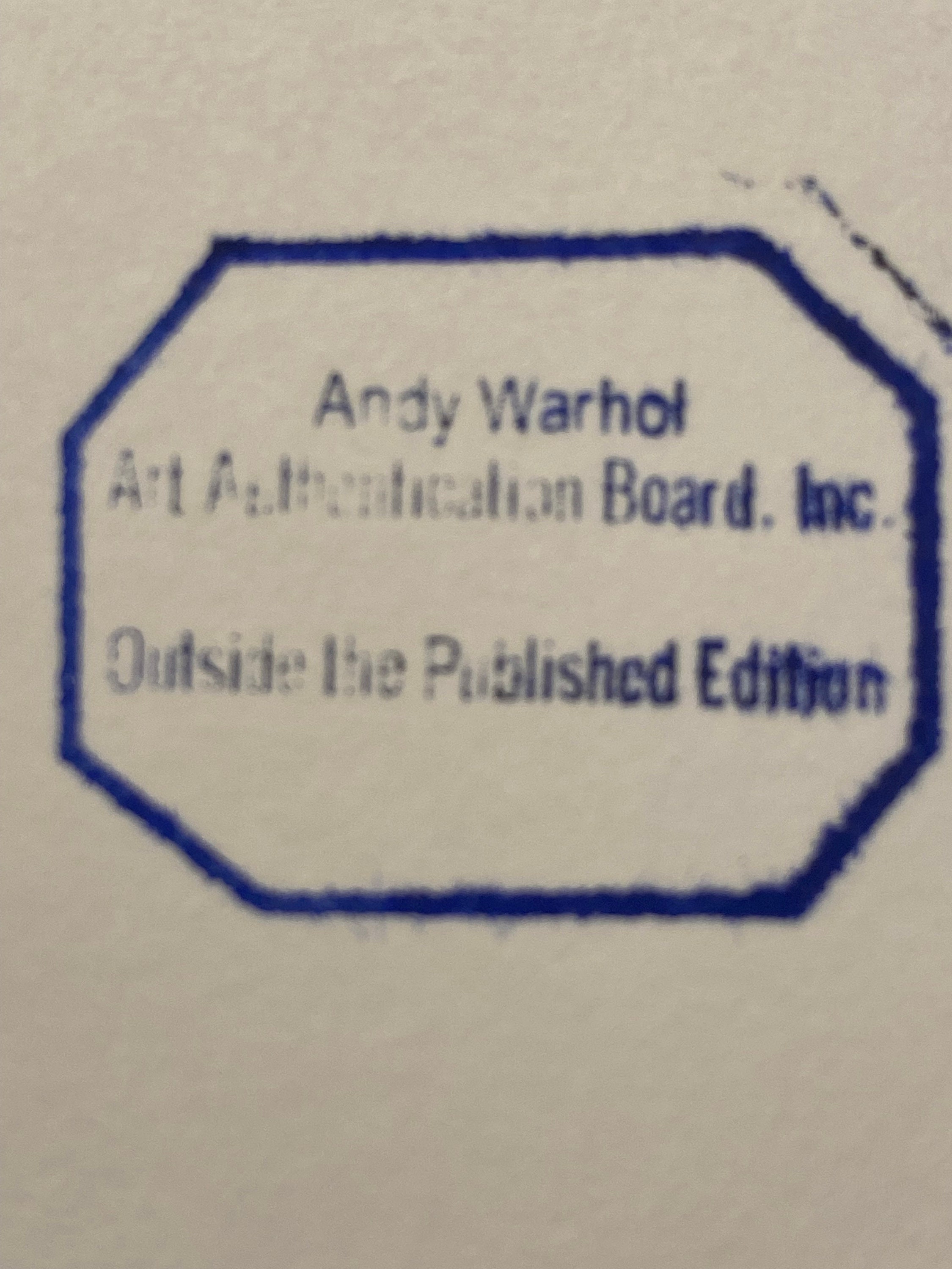 ANDY WARHOL general Custer Trial Proof Cowboys & Indians SILKSCREEN ...