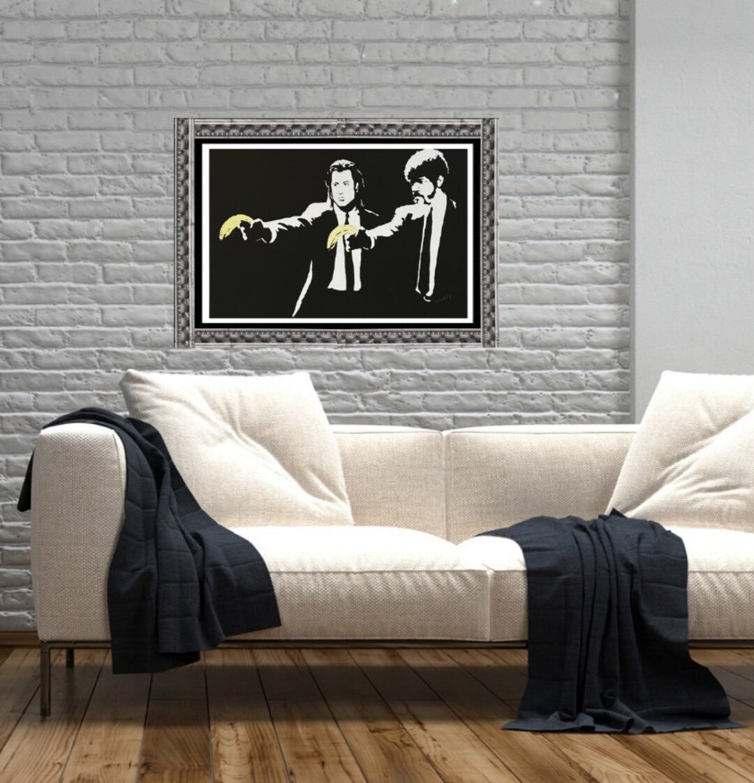 BANKSY- "pulp Fiction"- Hand Signed Lithograph - Iconic Pop Art ...