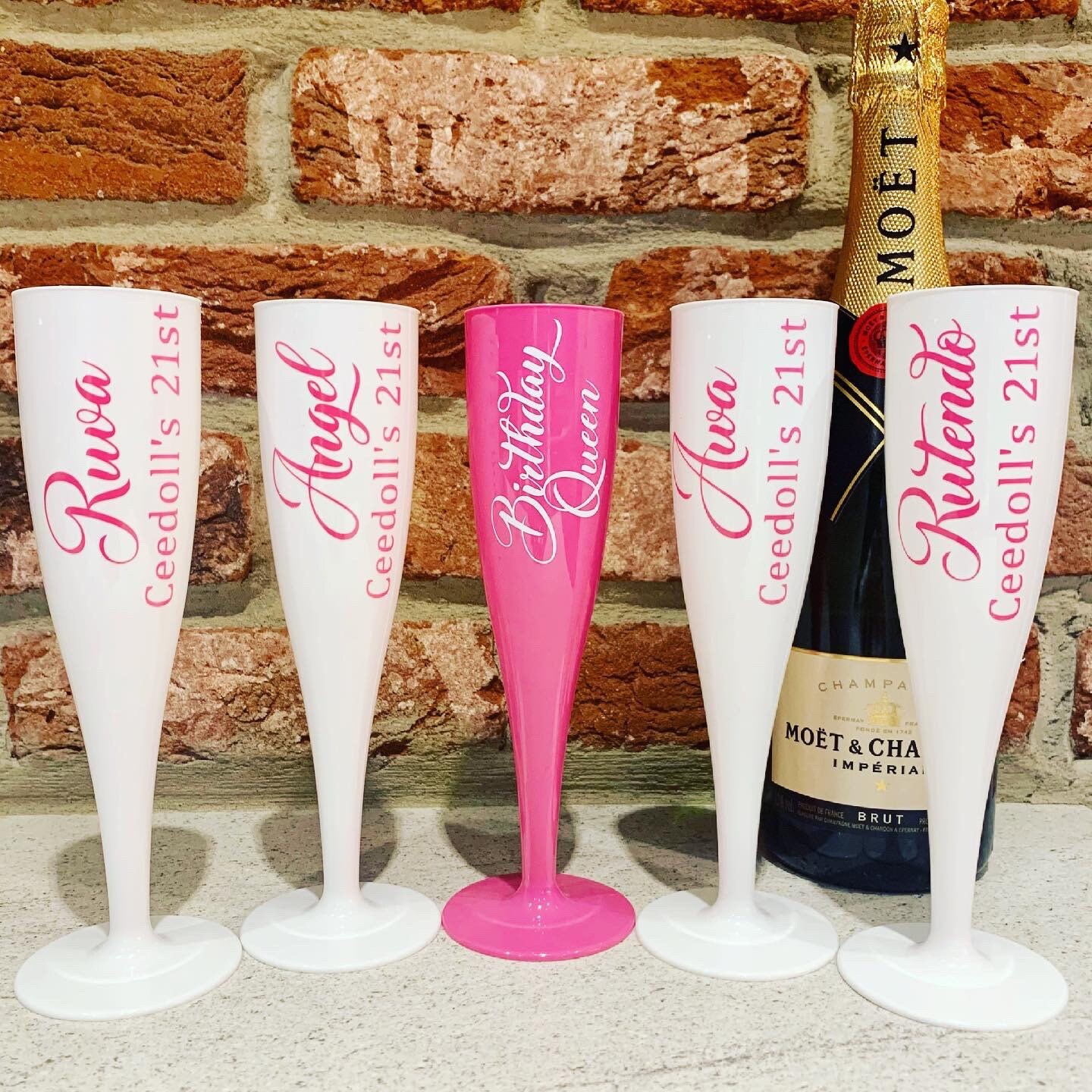 Personalised Plastic Champagne Flutes Hot Tub Flutes Hen - Etsy UK