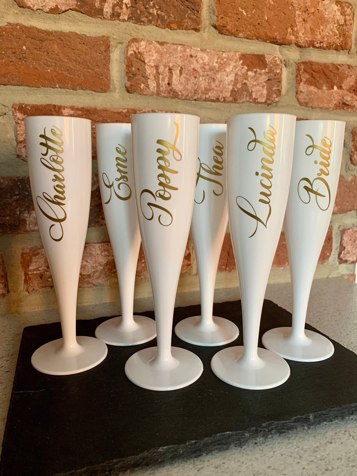 Personalised Plastic Champagne Flutes Hot Tub Flutes Hen - Etsy UK