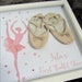 My First Ballet Shoes Box Frame, Ballet Shoes Keepsake, Ballerina Box ...