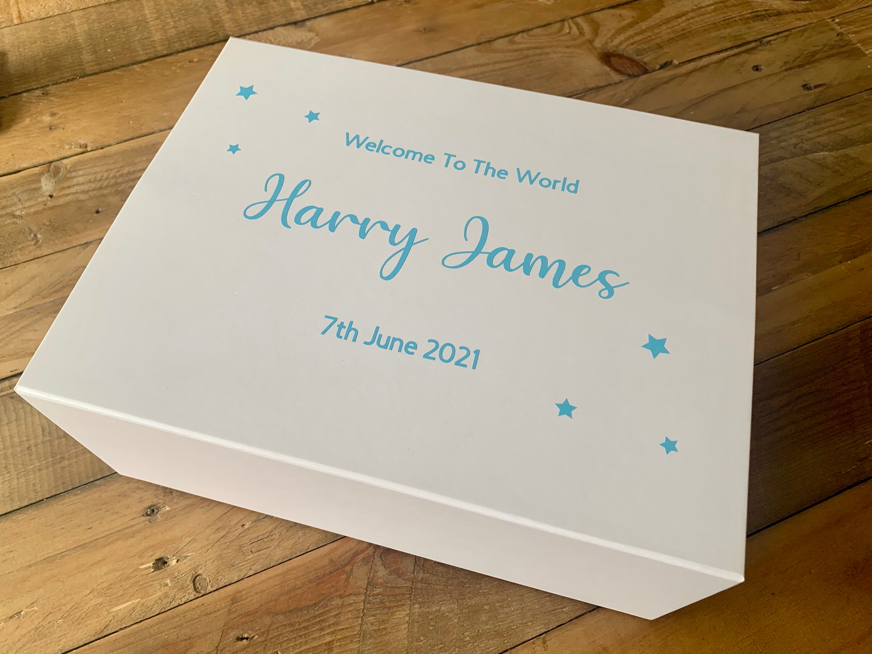 Personalised Baby Memory Box Baby Keepsake Box Personalised | Etsy