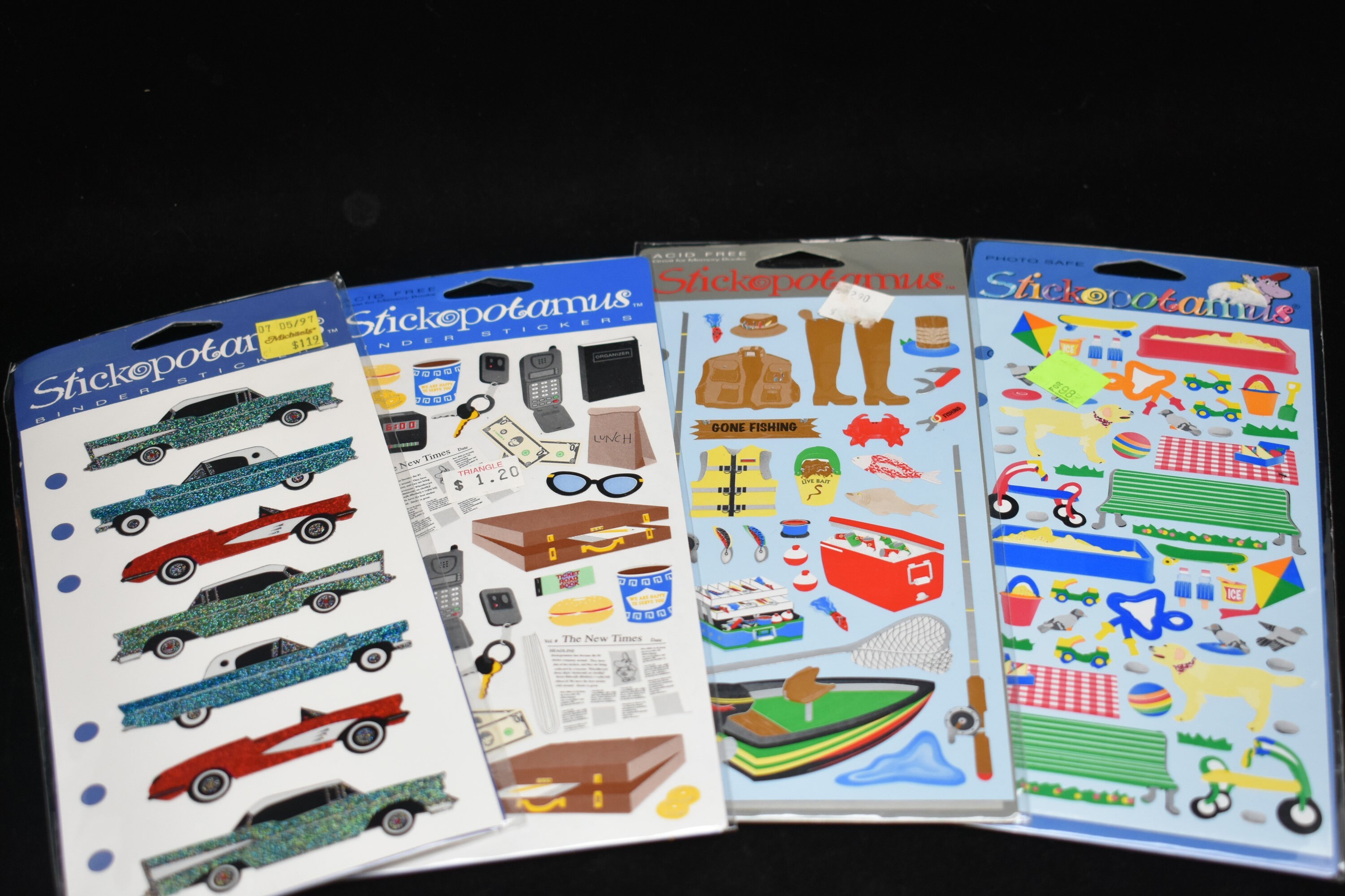 PICK ONE Vintage Stickopotamus Binder Stickers 1 Sheet - Etsy