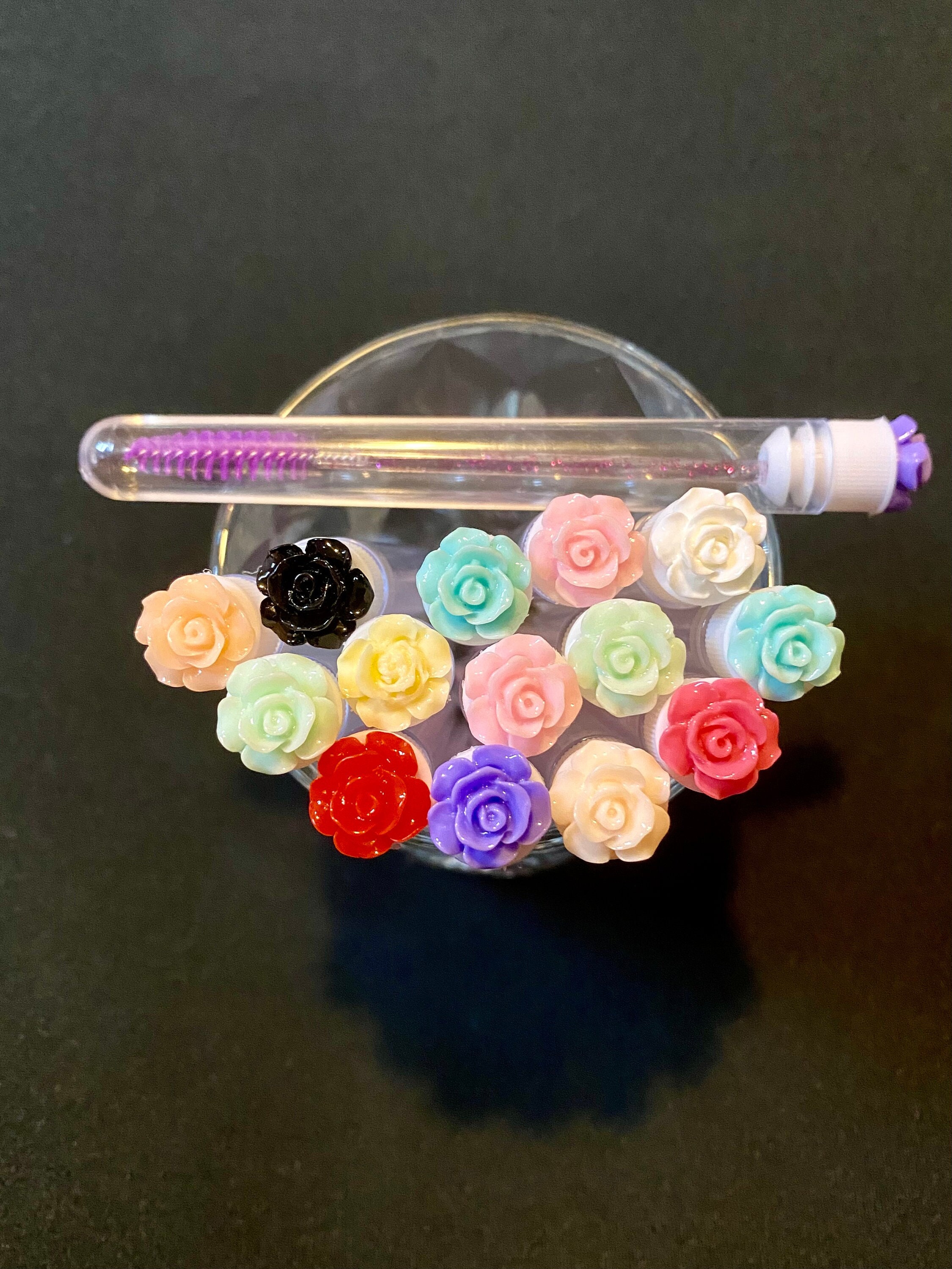 Reloadable Rose Lash Extension Spoolie Brush Brow Brush Disposable ...