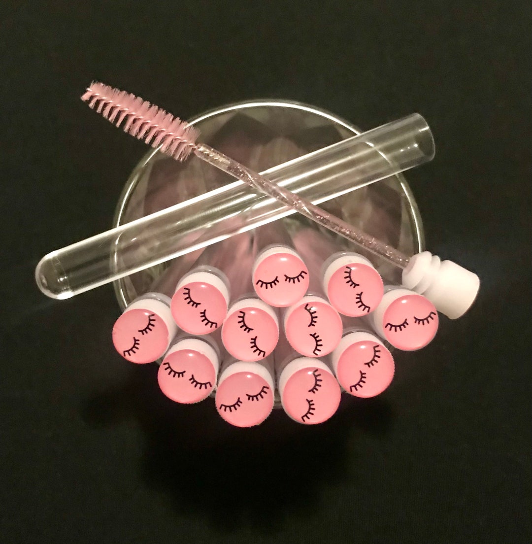 Pink Happy Lash Extension Spoolie Brush Reusable Travel Lash - Etsy