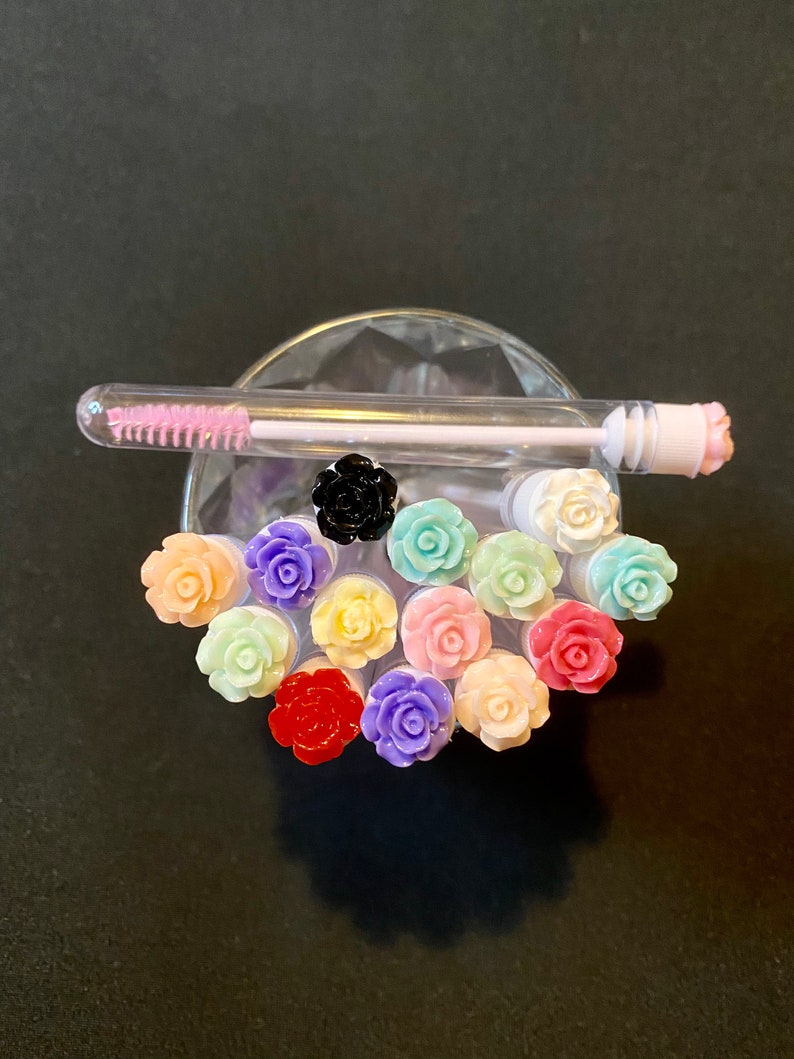 Reloadable Rose Lash Extension Spoolie Brush Brow Brush Disposable ...