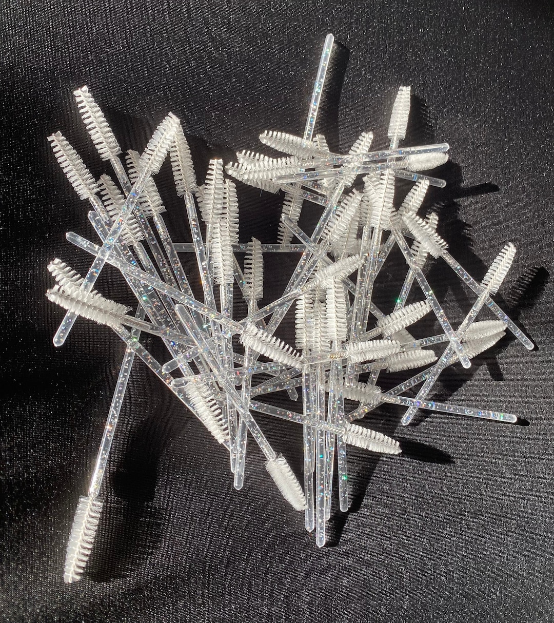 10-100 Glitter Spoolies / Disposable Mascara Wands / Lash Brushes ...