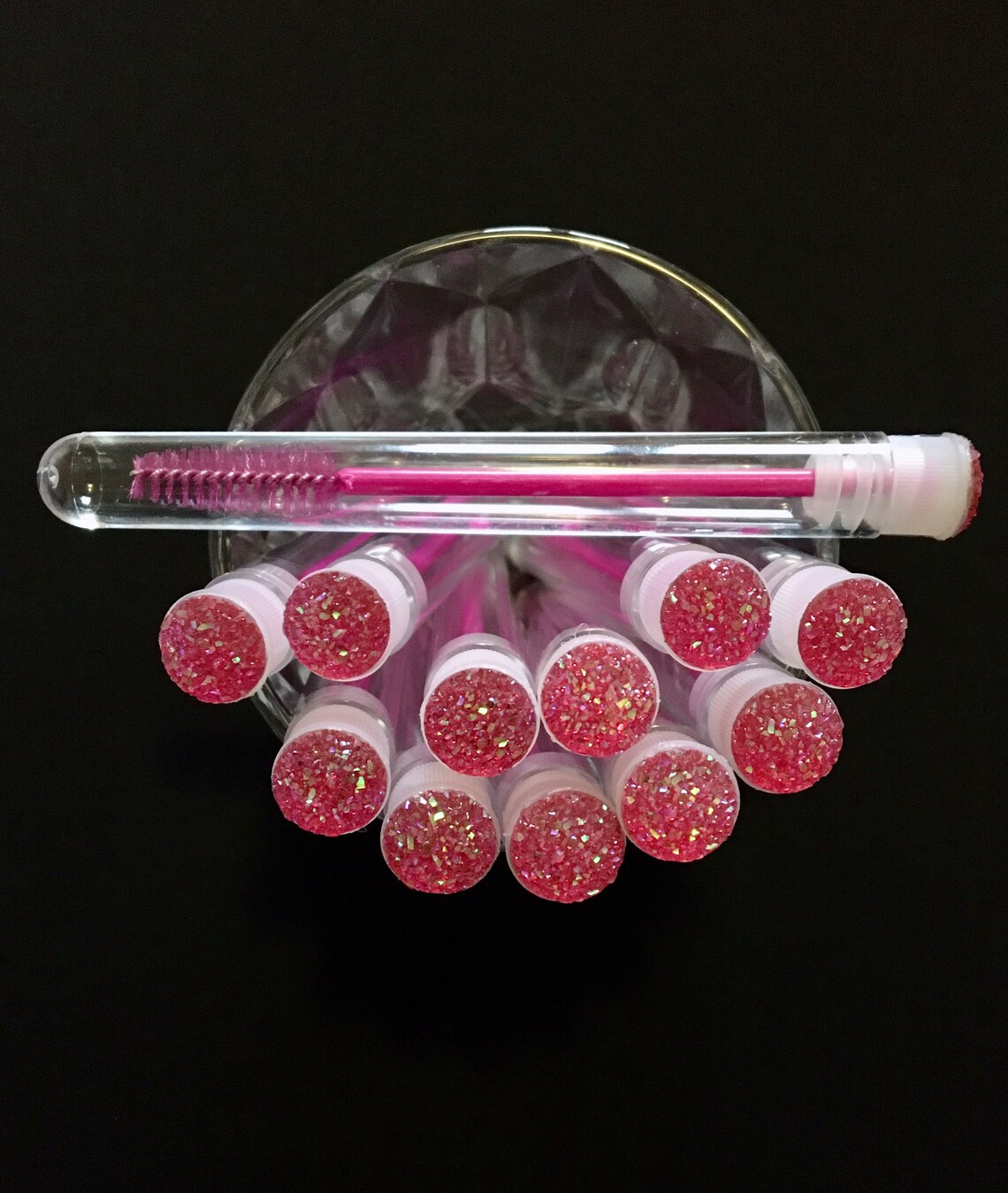 Hot Pink Lash Extension Spoolie Brush Reusable Travel Lash | Etsy