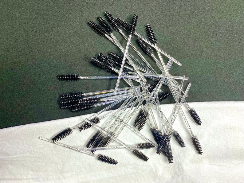 10-100 Glitter Spoolies / Disposable Mascara Wands / Lash Brushes ...