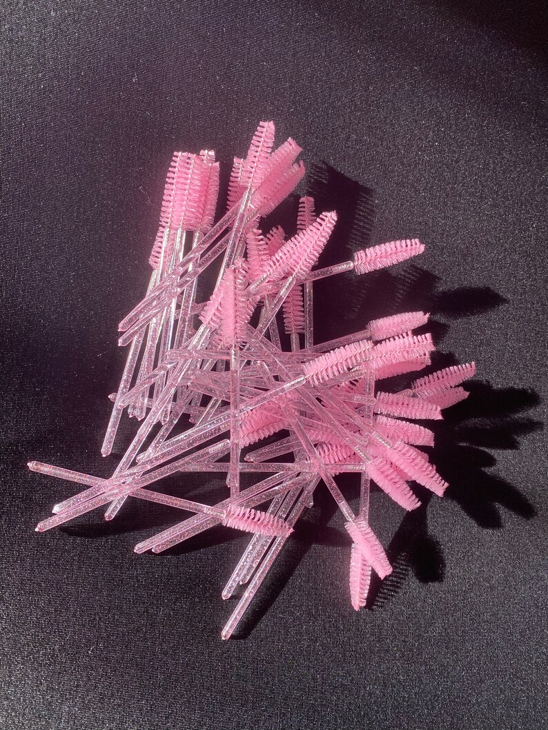 10-100 Glitter Spoolies / Disposable Mascara Wands / Lash Brushes ...