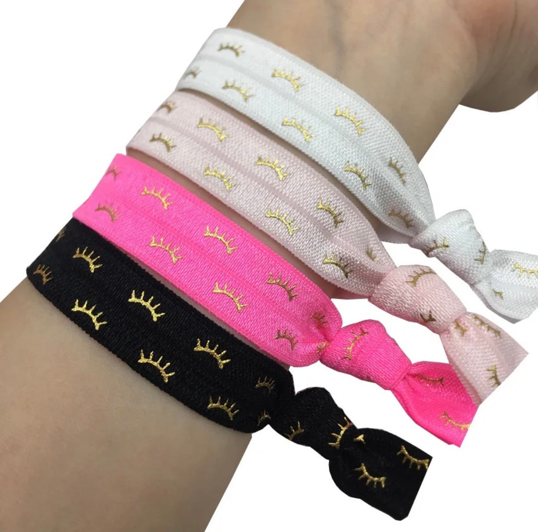 Bulk Happy Lash Print Elastic Hair Ties Flamingo Hair - Etsy