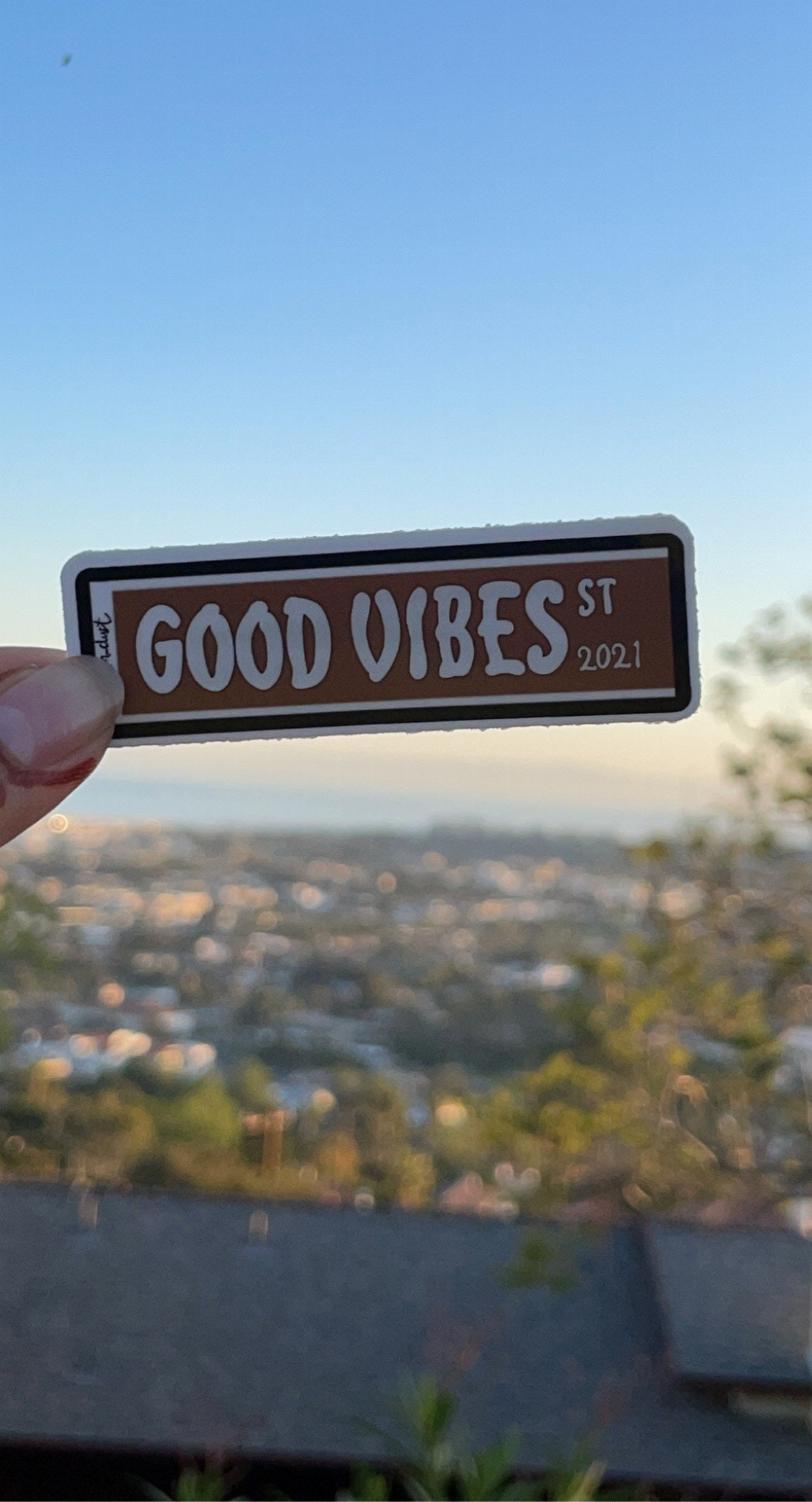 Good Vibes Street Sign Sticker - Etsy