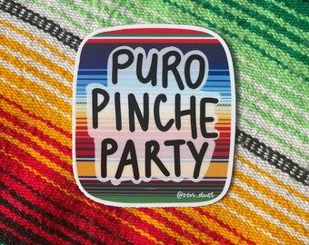Stickers Paper & Party Supplies Puro Pinche Party Sticker I Spanish ...