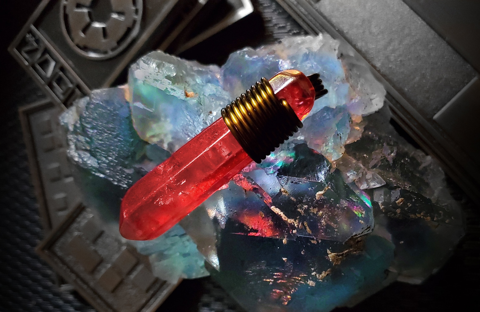 Kyber Crystal Pendant SITH LORD RED Star Wars Inspired - Etsy