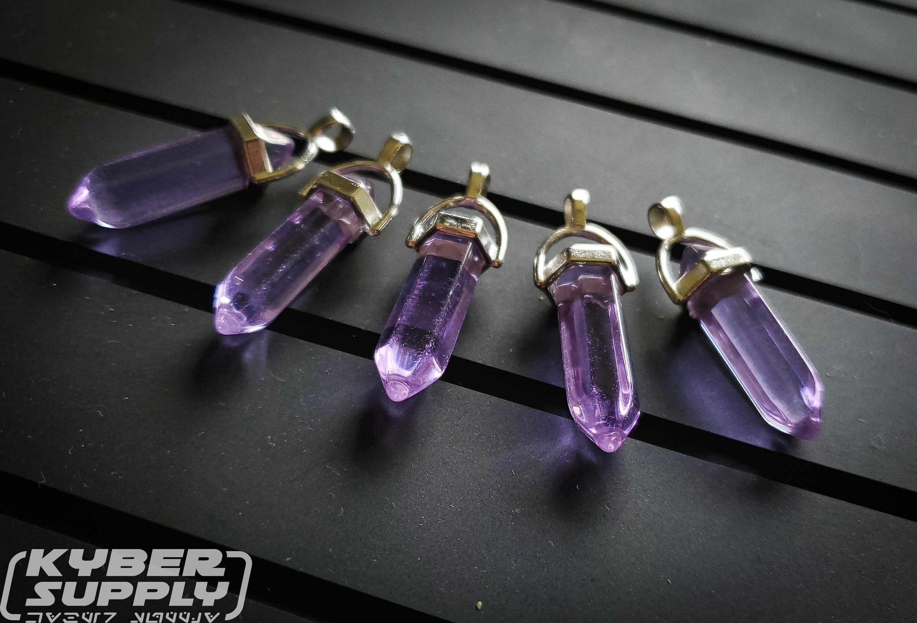 Kyber Crystal Pendant LIGHT PURPLE Star Wars Inspired Jedi - Etsy