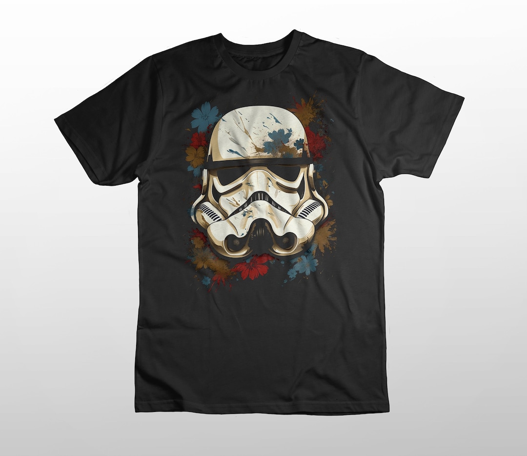 Flower Trooper Star Wars Stormtrooper Helmet Inspired Premium Unisex T ...