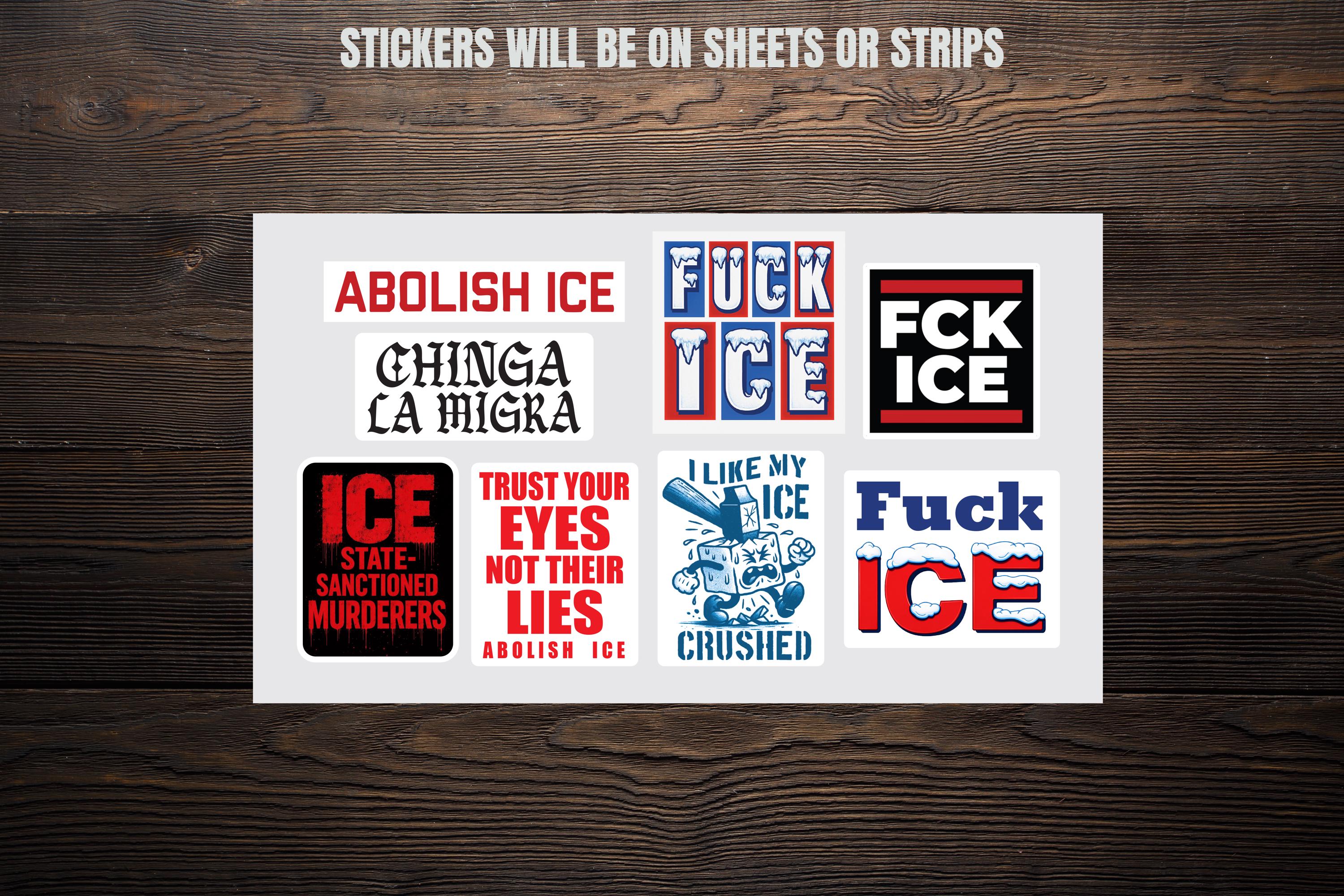 Anti ICE Sticker Pack - Assorted Mix - Protest Stickers - Etsy