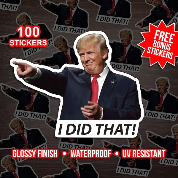 Donald Trump Gas Pump Sticker - Etsy