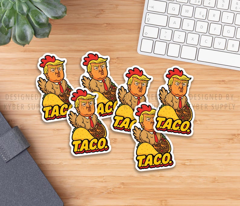 Taco Trump Sticker Pack: Anti-trump Meme Decals - Waterproof Vinyl - Etsy