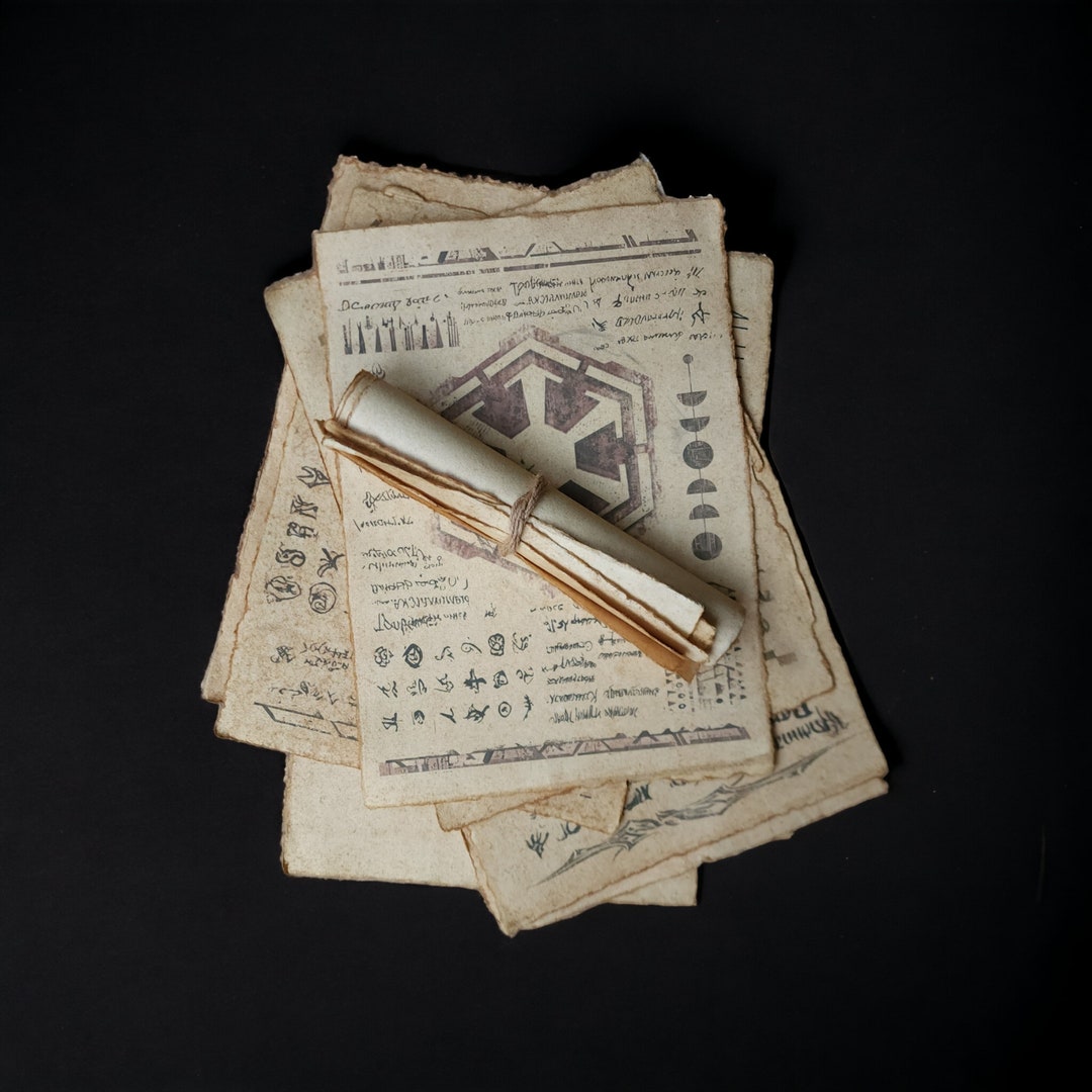 Ancient Sith Scrolls: Star Wars Inspired Cotton Parchment Prints (set ...