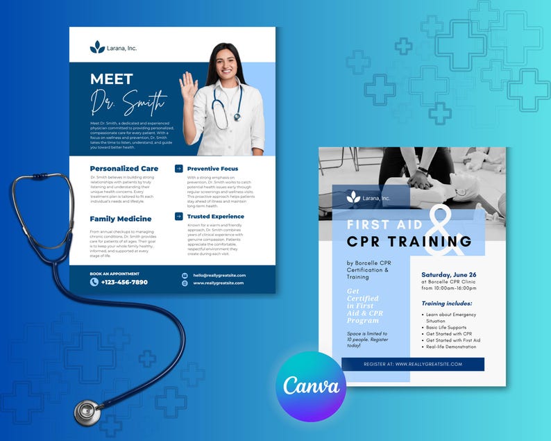 Medical Flyer Template Bundle: Healthcare Marketing, Clinic Advertising ...