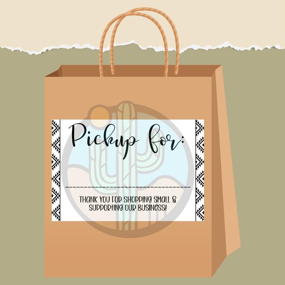 Pick up Sticker for Thermal Printer PNG Local Pickup Sticker Small ...