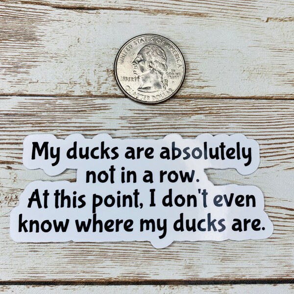 My Ducks Are Not in a Row - Etsy