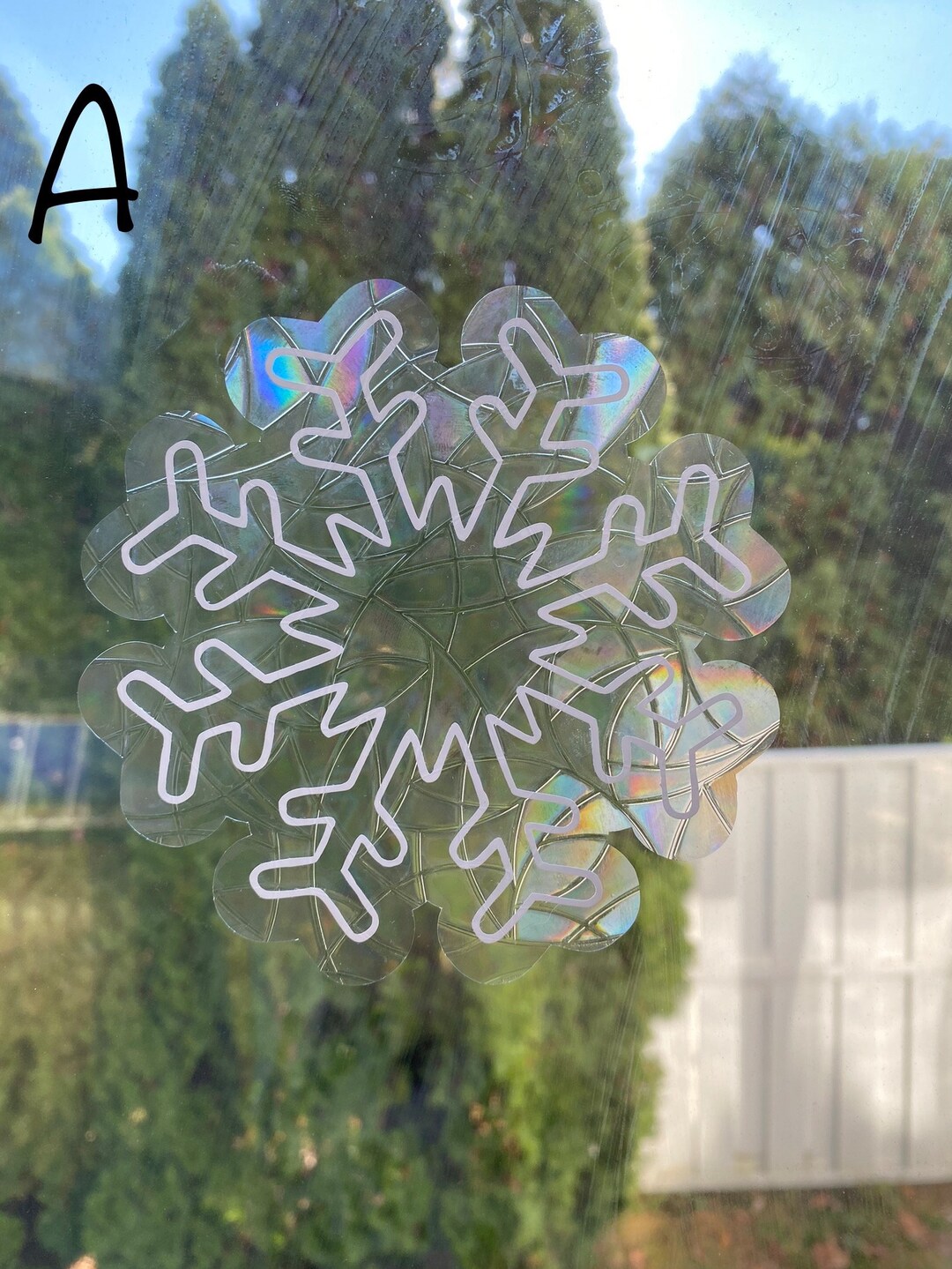 Snowflake Holiday Christmas Window Decor Sun Catcher - Etsy