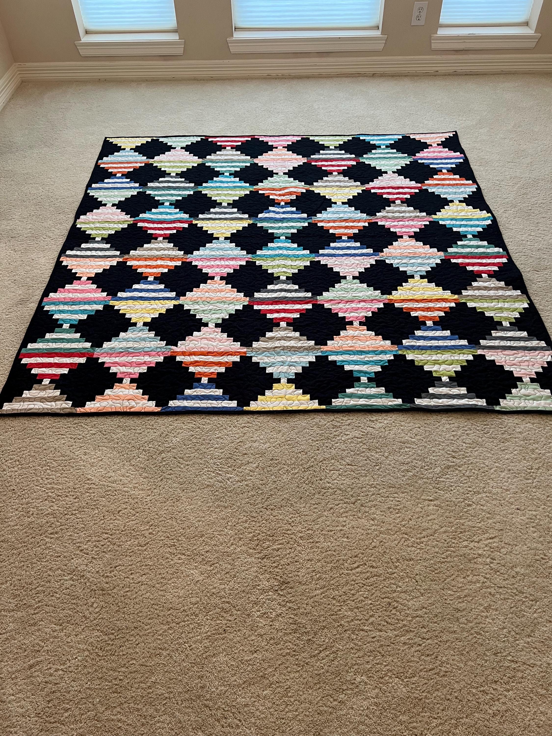 Solid Color Step Ladder Quilt Pattern. Handmade Quilt. 74" X 74" - Etsy