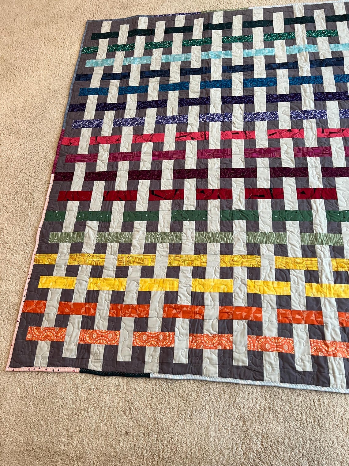 Handmade Quilt Weave It Pattern. 70.5" X 88" - Etsy