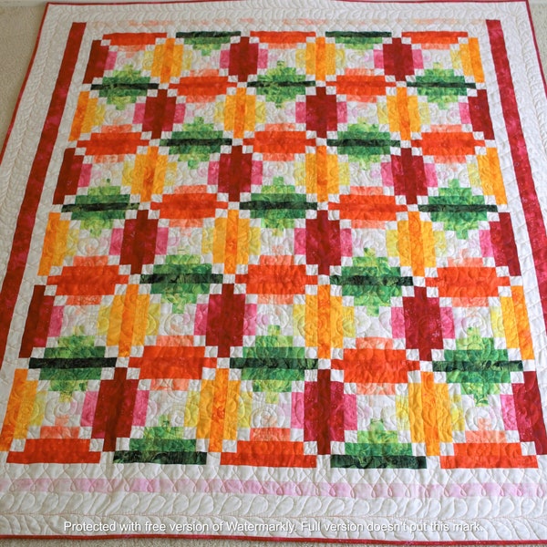 Bright Color Quilt - Etsy