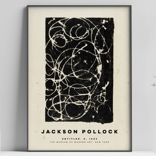 Pollock Poster Jackson Pollock Print Digital Download | Etsy