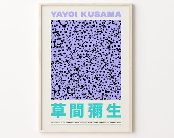 Yayoi Kusama Art Print, Digital Download, Yayoi Kusama Infinity Nets ...