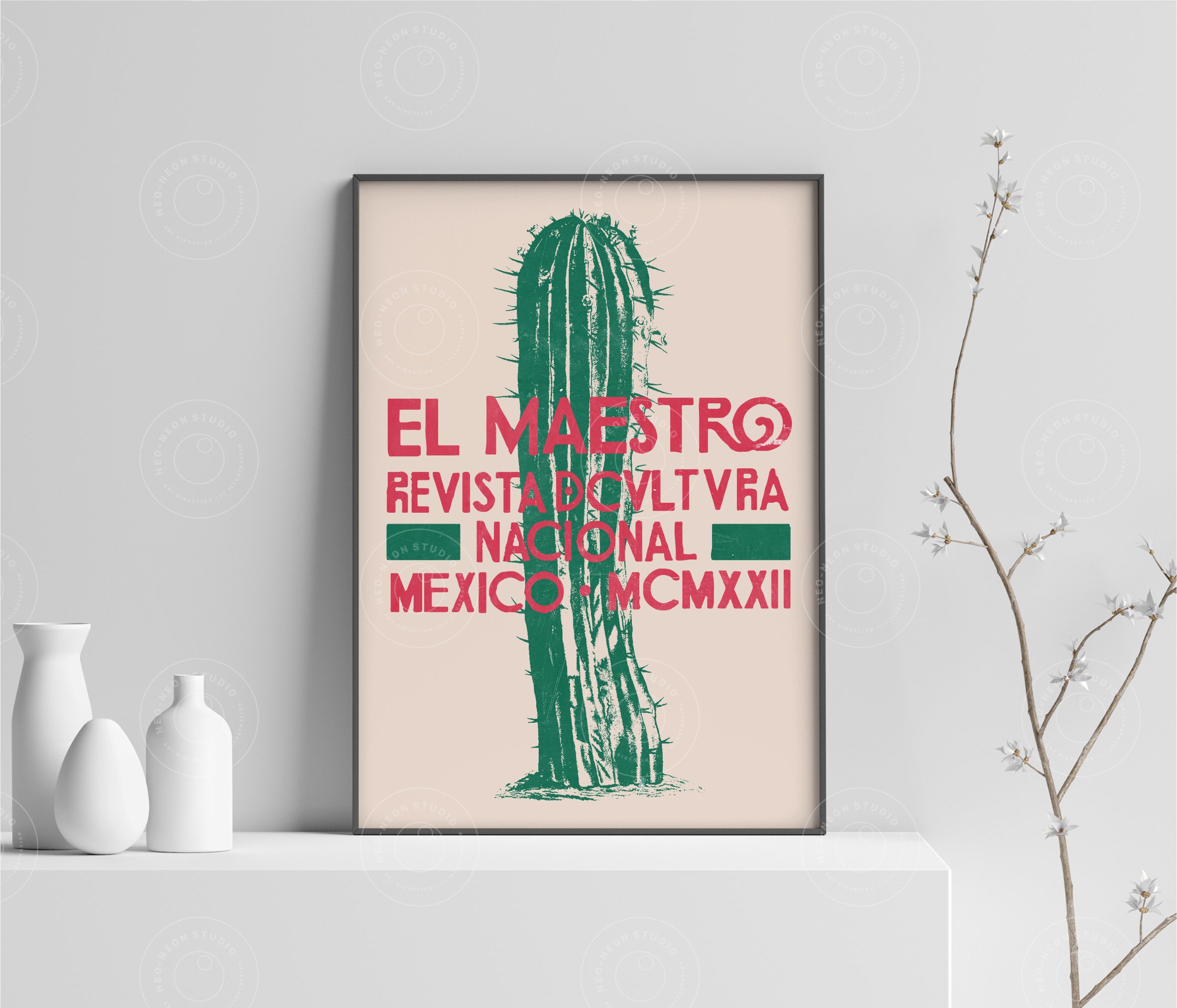 El Maestro Poster Mexican Vintage Art Print Mexican Poster | Etsy