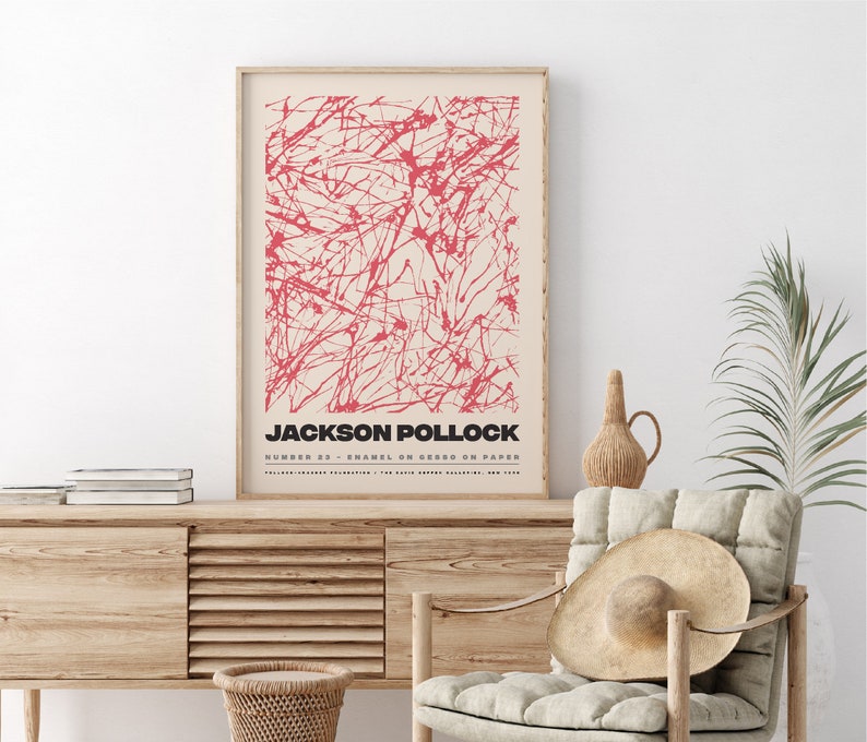 Pollock Poster Jackson Pollock Print Digital Download | Etsy